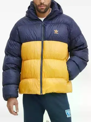 Adidas Colour-block Padded Jacket - Blue
