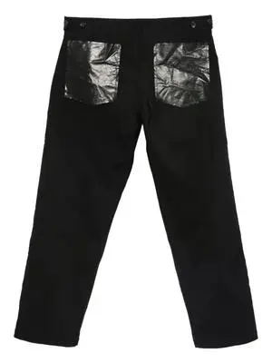 Comme Des Garçons Button-fastening Patch-pocket Pants