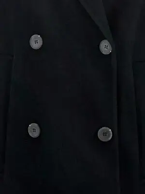 IVY OAK Clara Double-breasted Wool Coat - Black