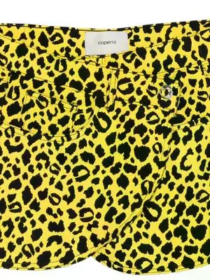 Coperni Leopard-print Wrap Mini Skirt