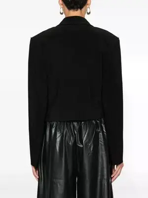 Norma Kamali V-neck Cropped Jacket