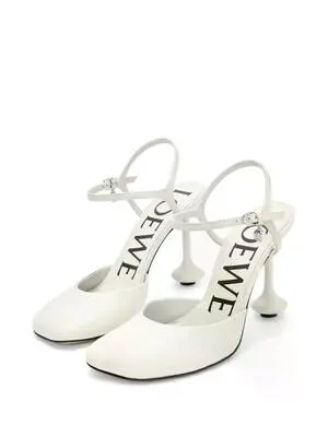 Loewe 90mm Ankle-strap Bulb-heel Pumps