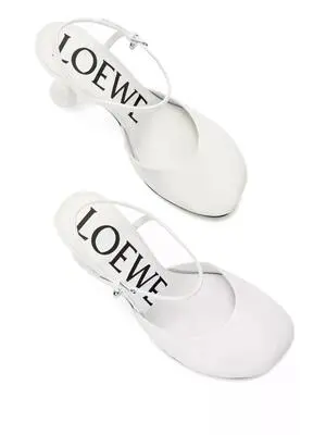 Loewe 90mm Ankle-strap Bulb-heel Pumps