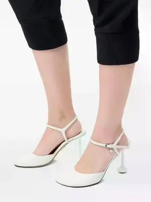 Loewe 90mm Ankle-strap Bulb-heel Pumps