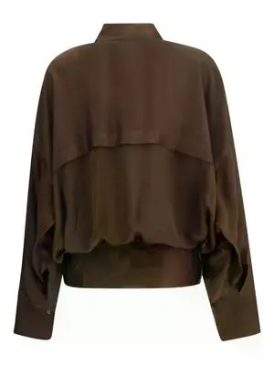 PETAR PETROV Silk Peplum Blouse