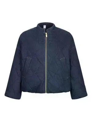 Liu Jo Quilted Denim Bomber Jacket