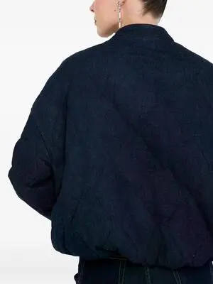 Liu Jo Quilted Denim Bomber Jacket