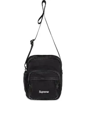 Supreme Denim Shoulder Bag - Black