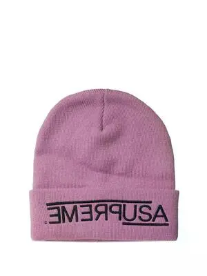 Supreme Usa Beanie - Pink