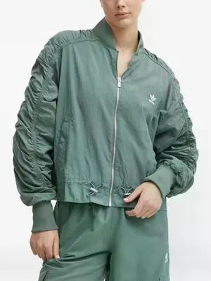 Adidas Gathered-sleeve Bomber Jacket