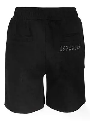 John Richmond Rhinestone Embellished Shorts - Black