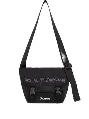 Supreme Denim Shoulder Bag - Black