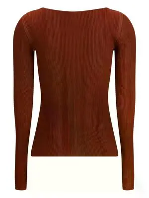 PETAR PETROV Silk Round Neck Top