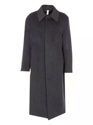 SUNFLOWER Winter Wool-blend Button Coat - Grey