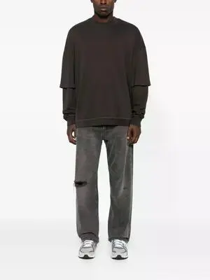 DARKPARK Double-layered Crew-neck Sweatshirt