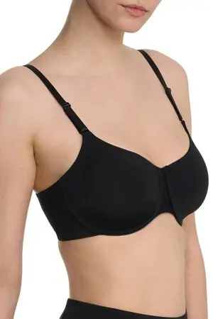 Natori Liquid Smooth Shape Minimizer Bra - Black