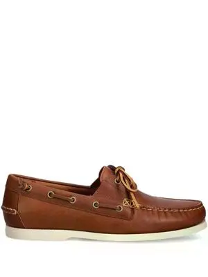 Polo Ralph Lauren Leather Boat Shoes - Brown
