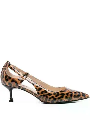 Liu Jo 55mm Leopard-print Cut-out Pumps