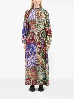PIERRE-LOUIS MASCIA Abstract-pattern Maxi Dress
