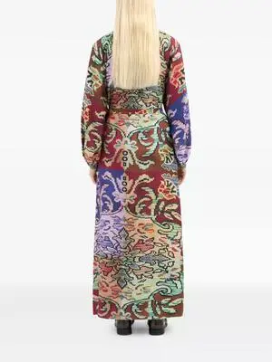 PIERRE-LOUIS MASCIA Abstract-pattern Maxi Dress