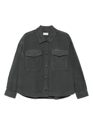 TRUE AVENUE Button-front Corduroy Jacket - Grey