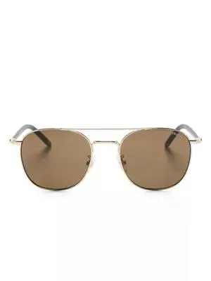 Montblanc Raised-bridge Square Sunglasses