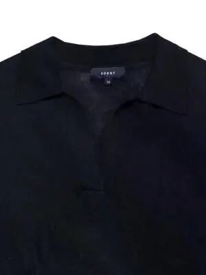 Soeur Polo-neck Sweater - Blue