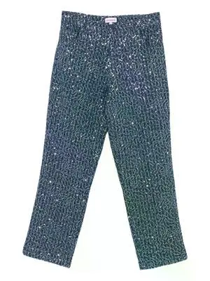 CHARLES JEFFREY Sequin-embellished Straight Leg Jeans - Blue