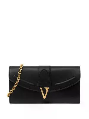 Versace V-logo Chain Clutch Bag