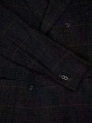 Boglioli Double-breasted Checked Blazer - Grey