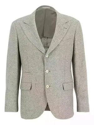 Brunello Cucinelli Herringbone Blazer - Grey