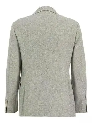 Brunello Cucinelli Herringbone Blazer - Grey