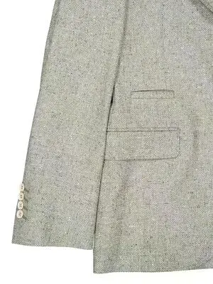 Brunello Cucinelli Herringbone Blazer - Grey