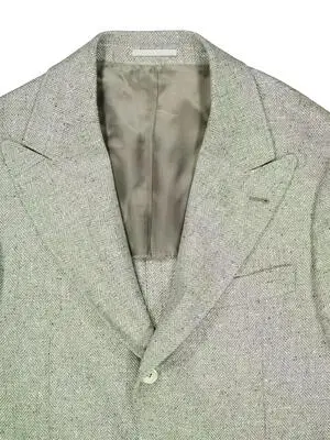 Brunello Cucinelli Herringbone Blazer - Grey