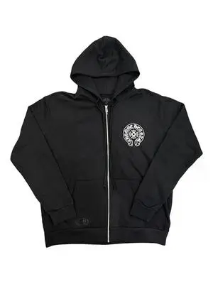 Chrome Hearts Horseshoe Zip-up Hoodie - Black