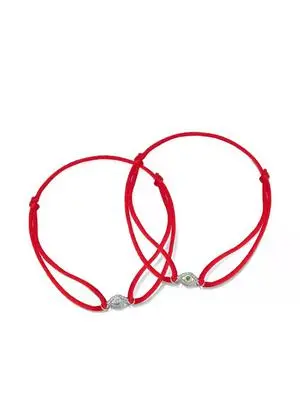 Mateo 14k White Gold Diamond Evil Eye Bracelet