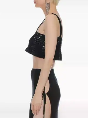 Magda Butrym Crochet Knit Cropped Top