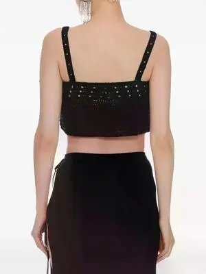 Magda Butrym Crochet Knit Cropped Top