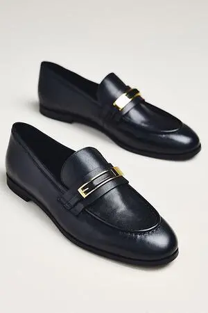 Jeffrey Campbell Hardware Loafers - Black Gold