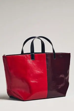 Maeve Two-toned Waxy Tote