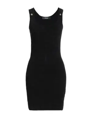Versace Mini Dress In Viscose, Cotton, And Polyester