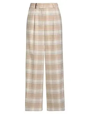Peserico Tartan Flannel Wide-leg Pants