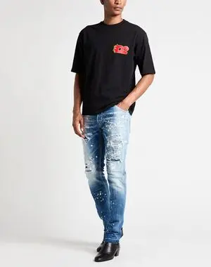 Dsquared2 Tapered Jeans In Distressed Denim