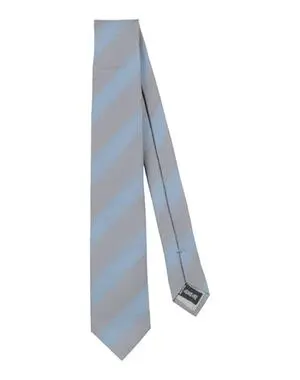 Giorgio Armani Striped Woven Necktie - Blue