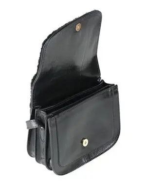 THE BRIDGE Cross-body Bag In Cow Leather And Shearling