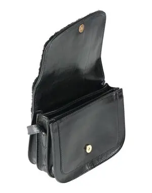 THE BRIDGE Cross-body Bag In Cow Leather And Shearling