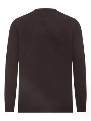 ZANONE Crew-neck Long-sleeve Top - Brown