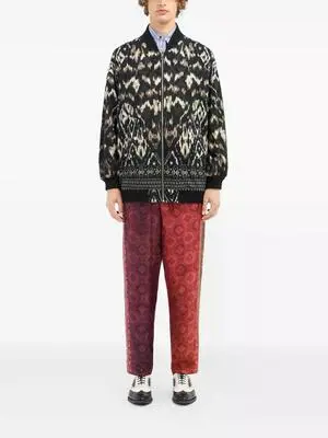 PIERRE-LOUIS MASCIA Ikat-pattern Bomber Jacket