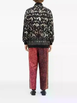 PIERRE-LOUIS MASCIA Ikat-pattern Bomber Jacket