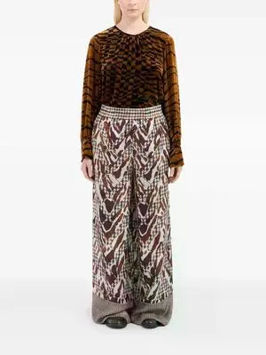 PIERRE-LOUIS MASCIA Houndstooth-pattern Trousers
